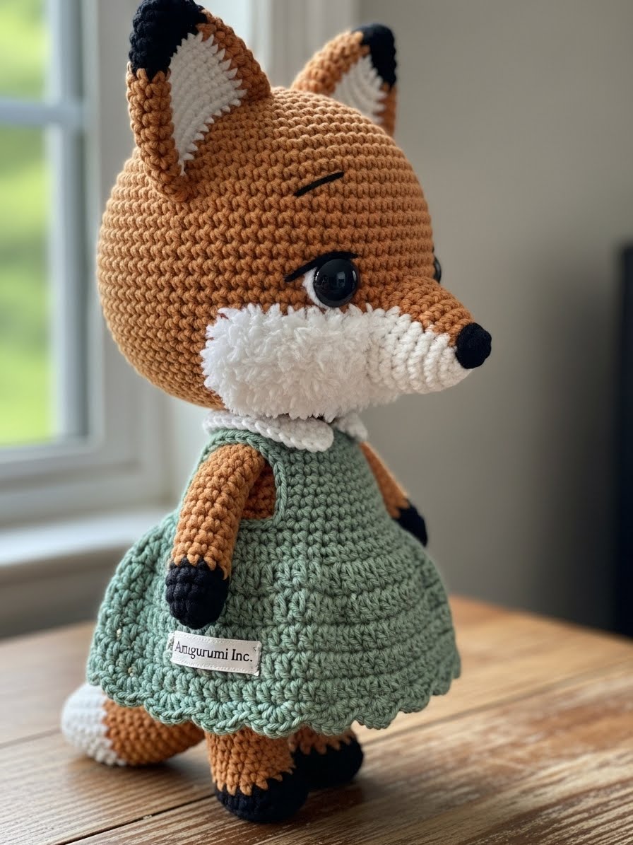 The Sweetest Chibi Fox Pattern: Crochet a Gentle Fox in a Dress
