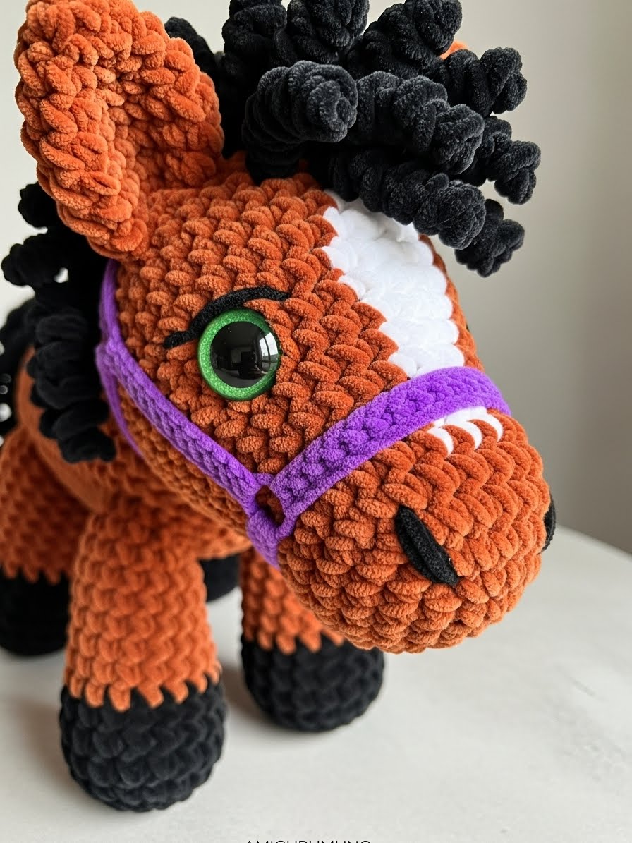 Pippin the Plush Pony: A Velvet Crochet Pattern - Amigurumi Space