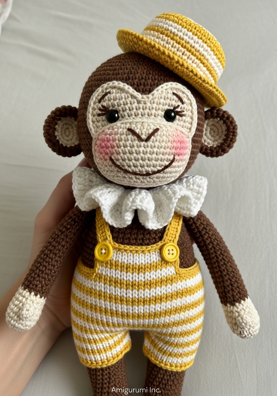 Milo the Vintage Circus Monkey Pattern: A Nostalgic Heirloom Project