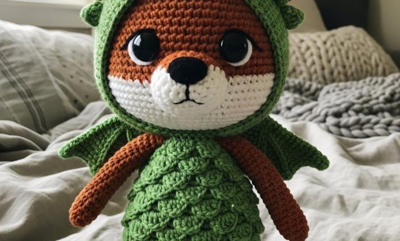 The Chibi Fox Guardian: Amigurumi Dragon Costume Pattern