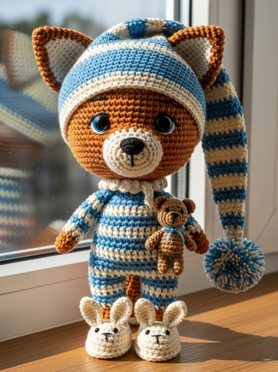 The Sleepytime Snuggler Fox: An Amigurumi Pattern for Sweet Dreams