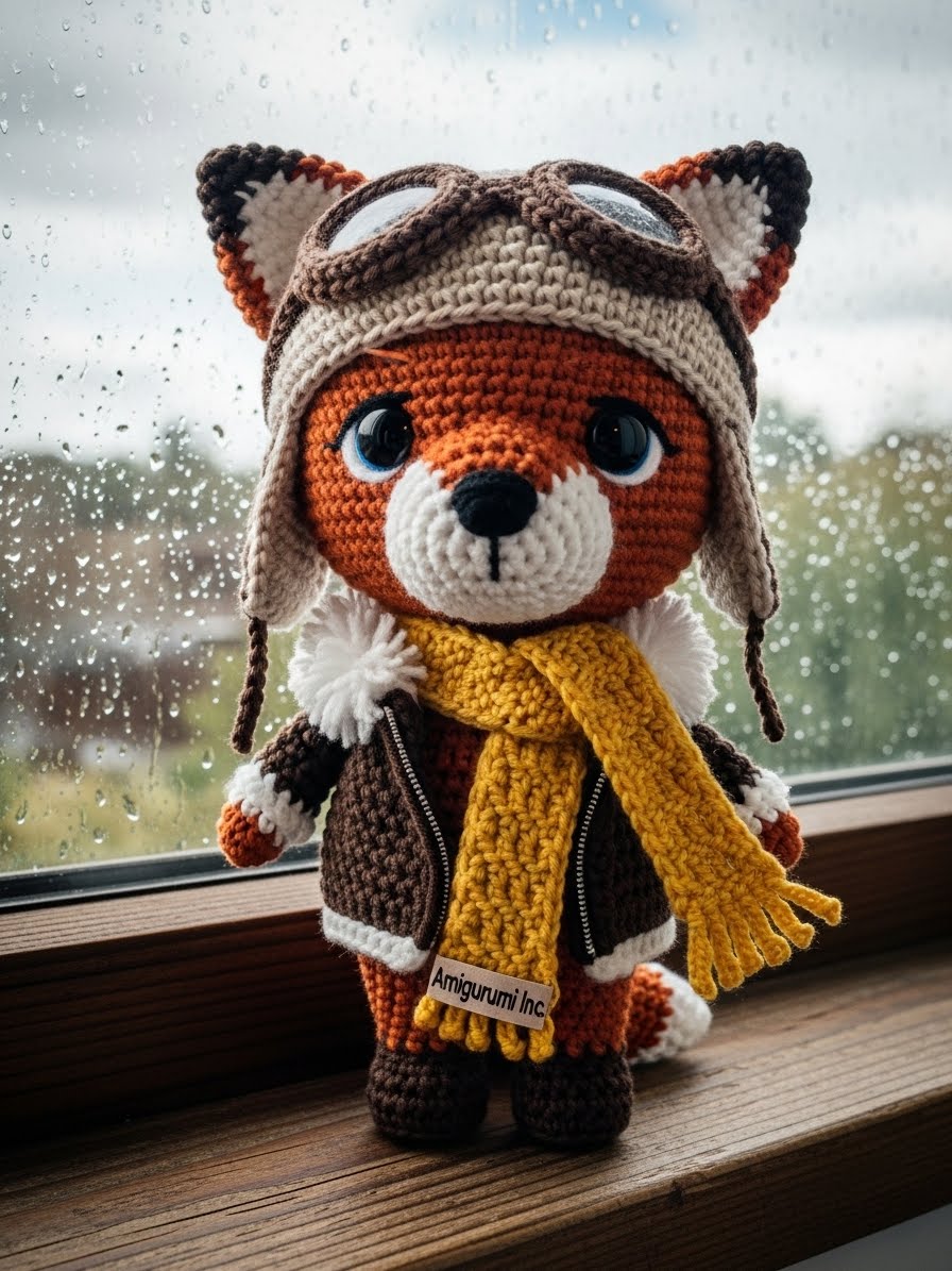 Sky-Bound Aviator: The Ultimate Chibi Fox Amigurumi Pattern