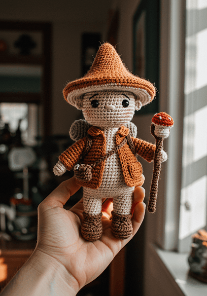 Advanced Amigurumi Cat Pattern: Crochet Milo, the Mushroom Forager