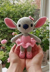 Stitch Amigurumi Pattern: How to Crochet a Cute Ballerina Stitch Doll