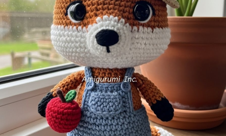 Harvest Charm: The Chibi Farm Boy Fox Amigurumi Pattern