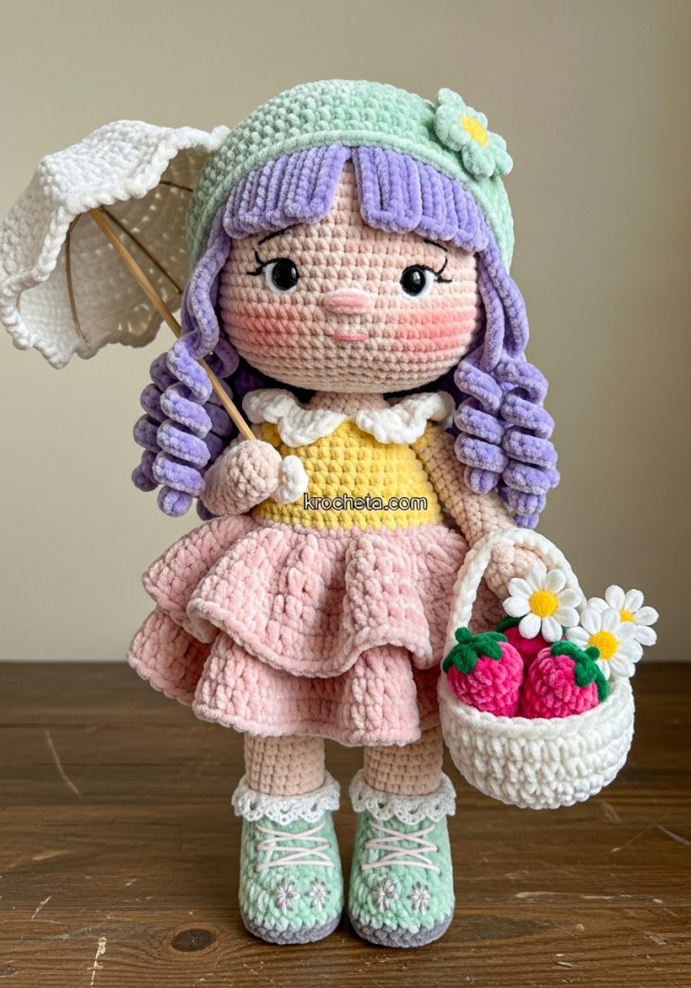 Flora the Spring Shower Maiden Amigurumi Velvet Doll Pattern ...